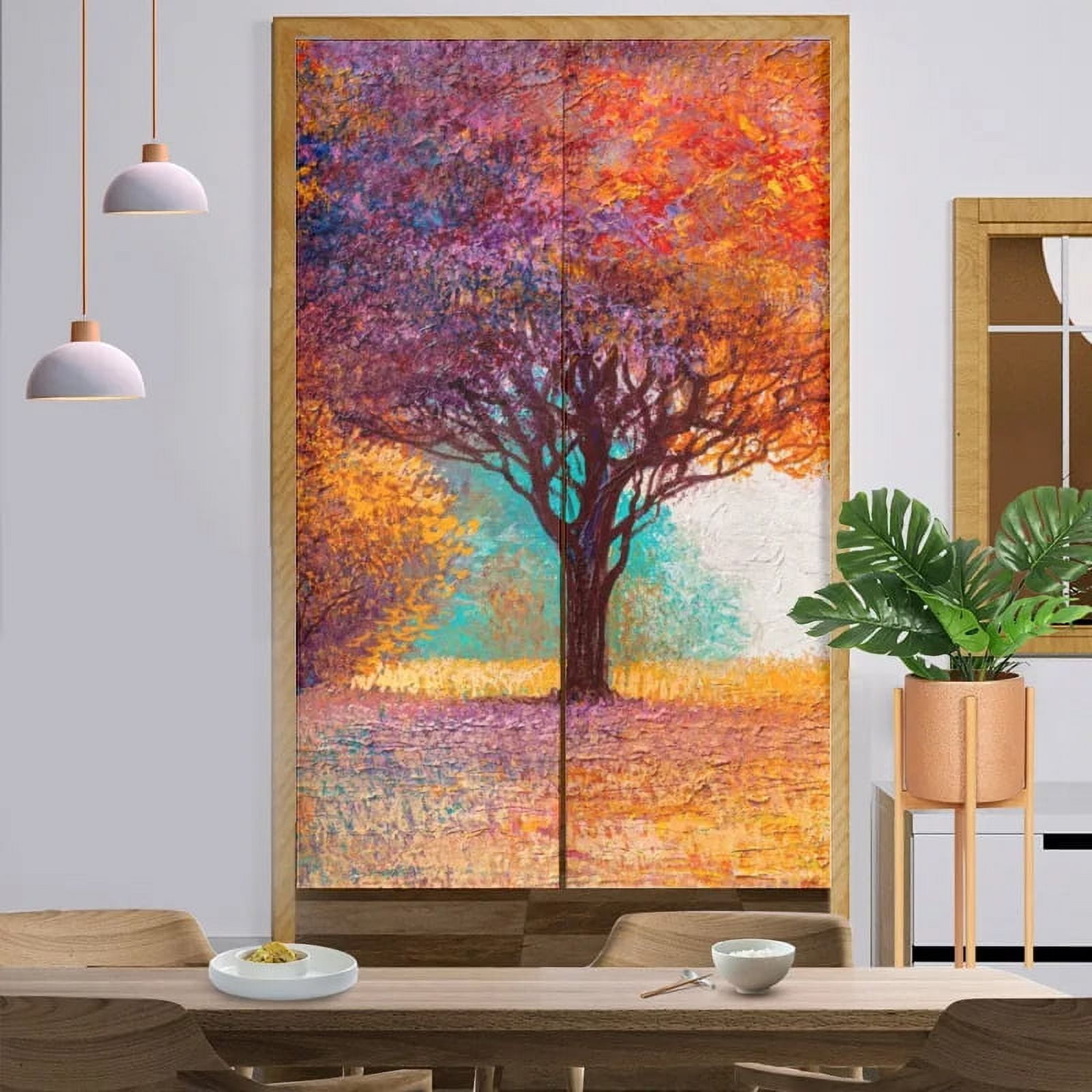 Nature Landscape Forest Door Curtain Living Room Bedroom Noren Kitchen ...