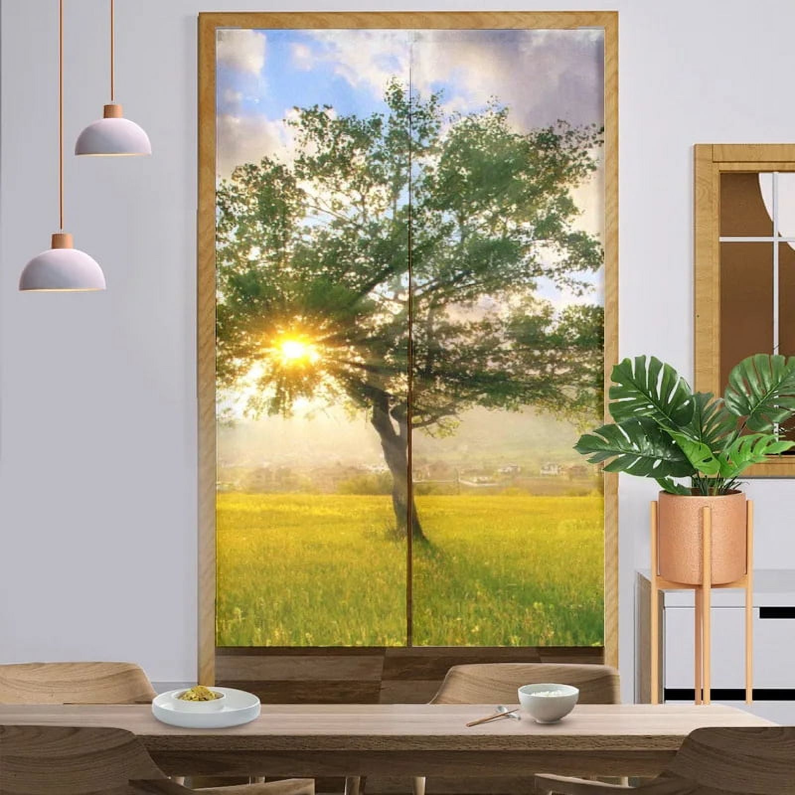 Nature Landscape Forest Door Curtain Living Room Bedroom Noren Kitchen ...
