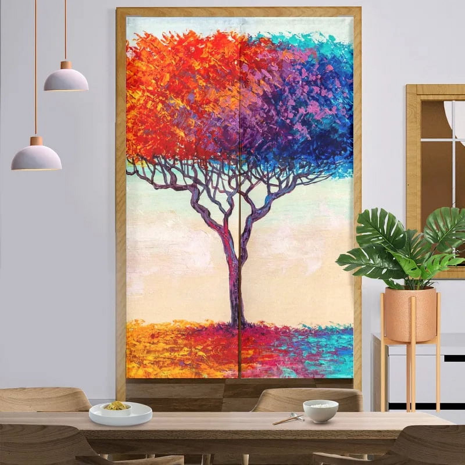 Nature Landscape Forest Door Curtain Living Room Bedroom Noren Kitchen ...