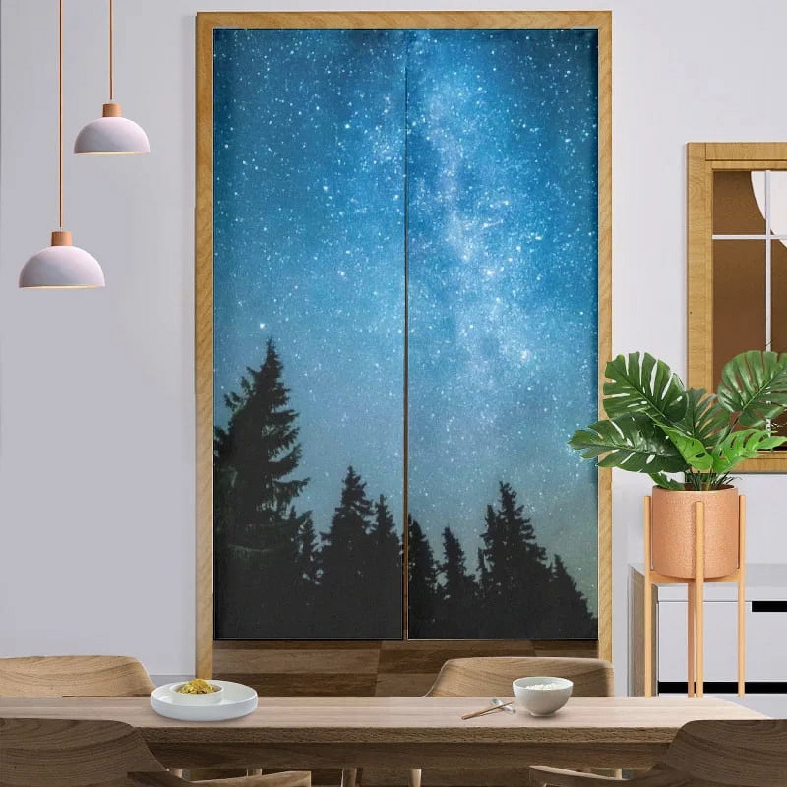Nature Landscape Forest Door Curtain Living Room Bedroom Noren Kitchen ...