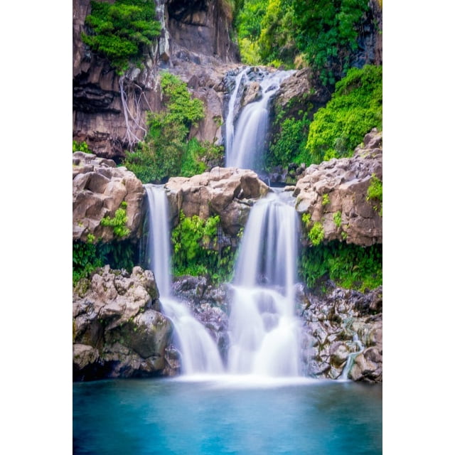 Nature Landscape Mountain River Waterfall Photography Backdrops Newborn ...