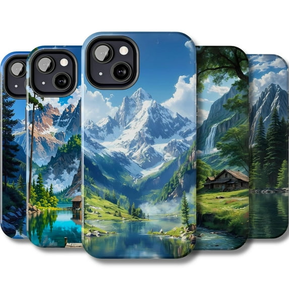 Nature Landscape Phone Case with a Scenery Forest for a Hiking and ...