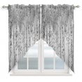 Nature Landscape Swag Curtain Valance for Small Windows, Birch Leaves ...