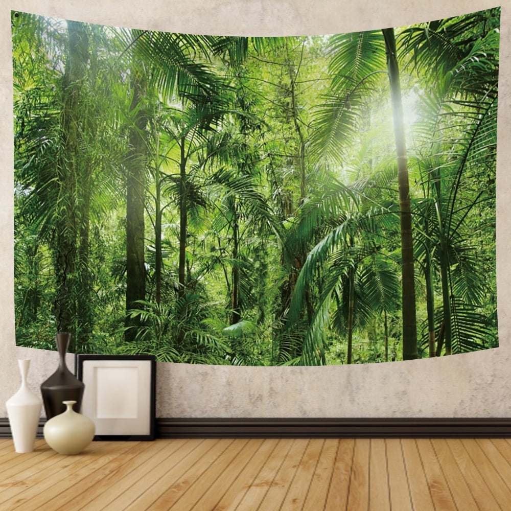 Nature Landscape Tapestry Beautiful Tropical Forest Wall Hanging Hippie ...