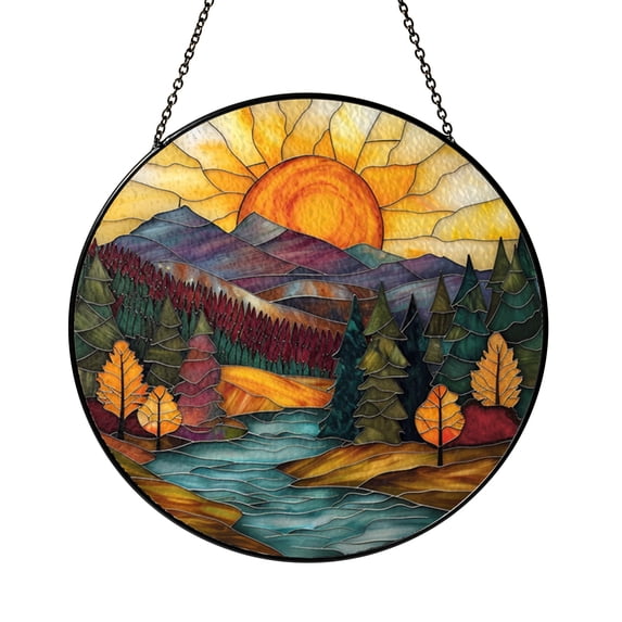 Nature Landscape Window Decor – Mountain Acrylic Hanging Art - Walmart.com