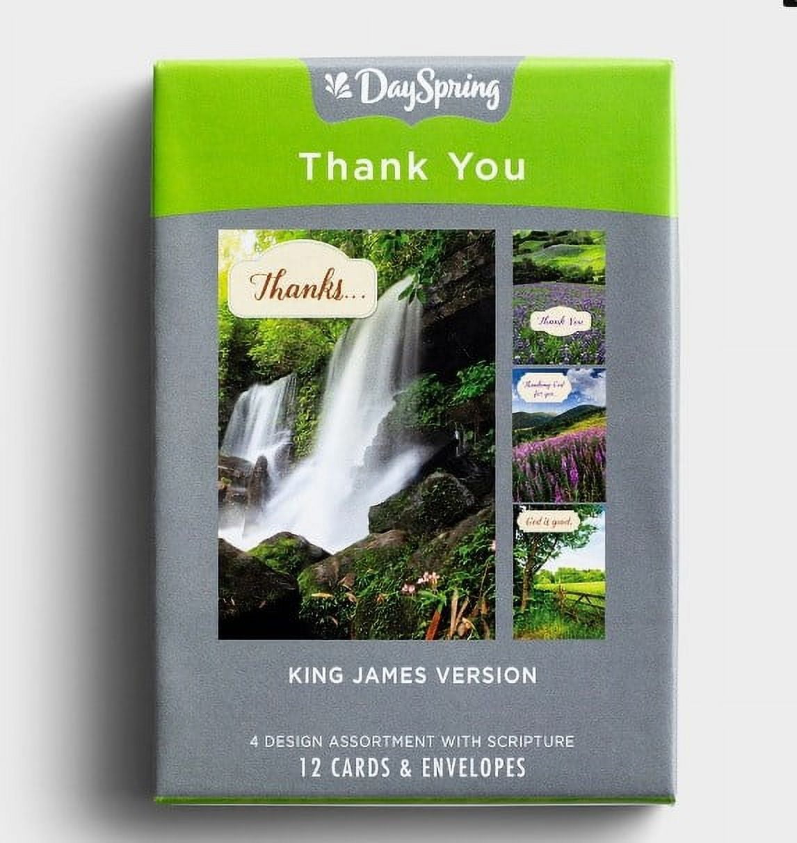 Nature Landscapes Thank You Cards With Scripture (Kjv), Box Of 12 ...
