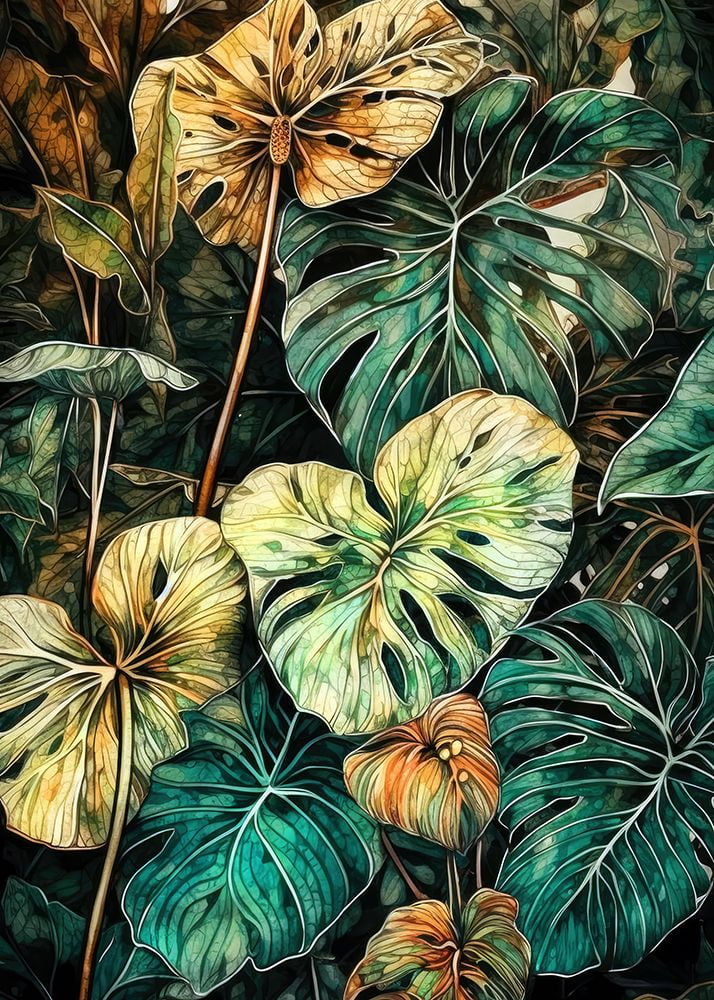 Nature Leaves 43 Poster Print - Justyna Jaszke (12 x 17) - Walmart.com