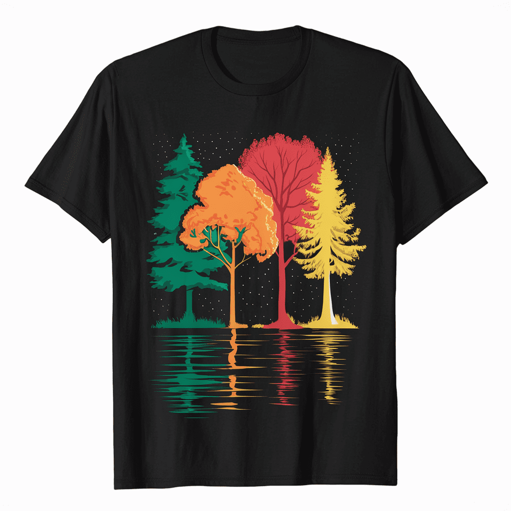 Nature Lover Retro Forest Scenic Vintage Wilderness Adventure T-Shirt ...