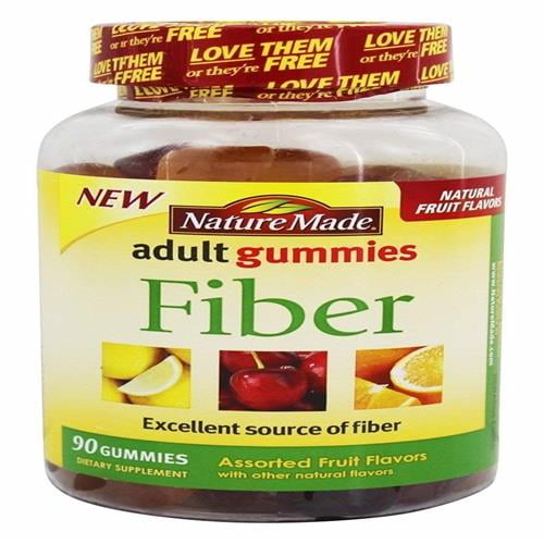 Nature Made Adult Gummies Fiber Assorted Fruit - 90 Gummies Package May ...