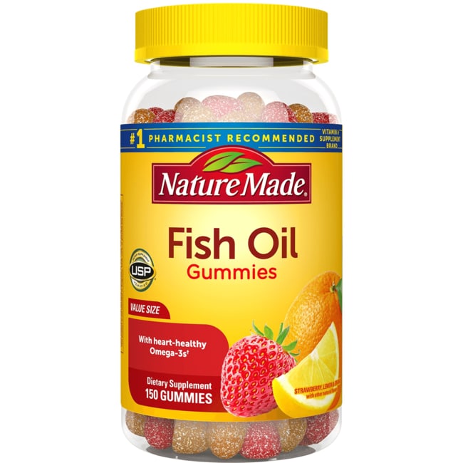 Nature Made Adult Gummies Fish Oil Gummies, Assorted Flavors 150 ea ...