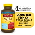 Nature Made Burp Less Fish Oil 2000 mg Per Serving Softgels, Omega 3 ...