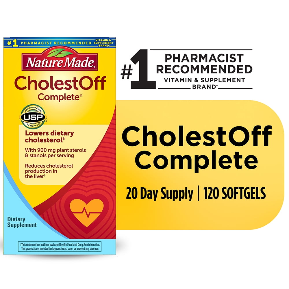 Nature Made CholestOff Complete, Softgels 120 ea - Walmart Business ...