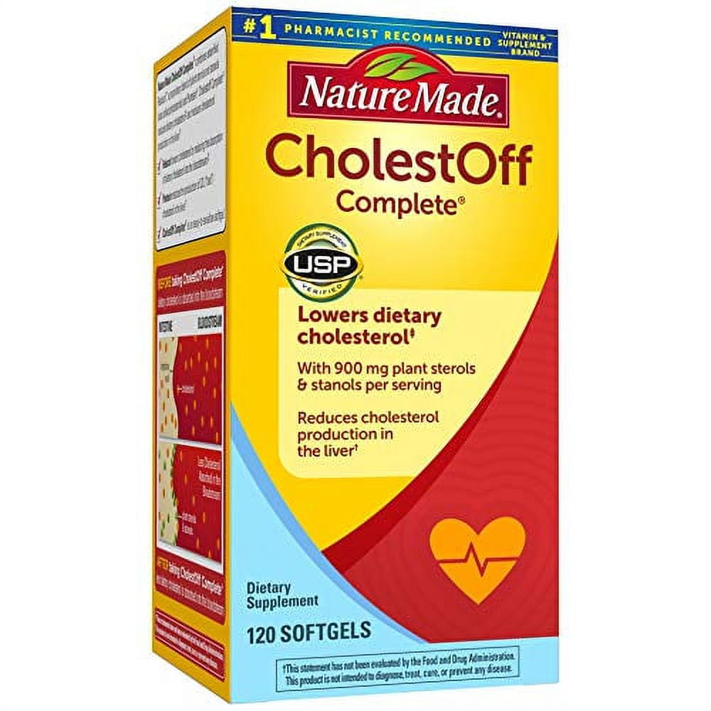 Nature Made CholestOff Complete Softgels, Dietary Supplement for ...
