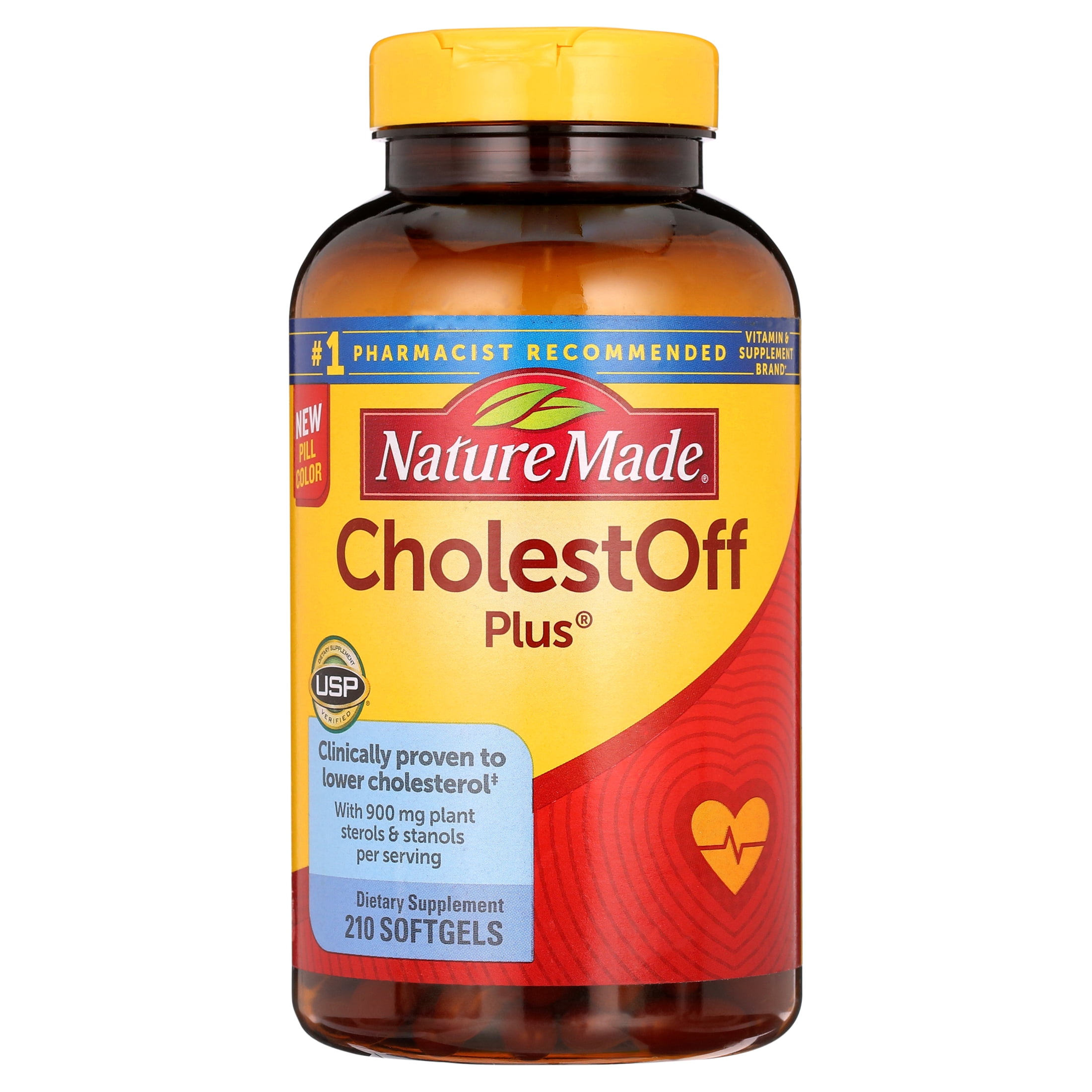 Nature Made CholestOff Plus 450 mg., 200 Softgels - Walmart Business ...