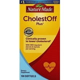 Nature Made CholestOff Plus, Cholesterol Pills Supplement, 100 Count ...