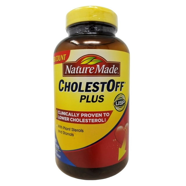 Nature Made CholestOff Plus, 450mg Plant Sterols Dietary Supplement ...