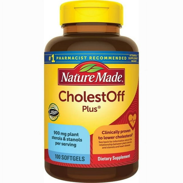 Nature Made CholestOff Plus, Supportive Dietary Supplement, 100 Count ...