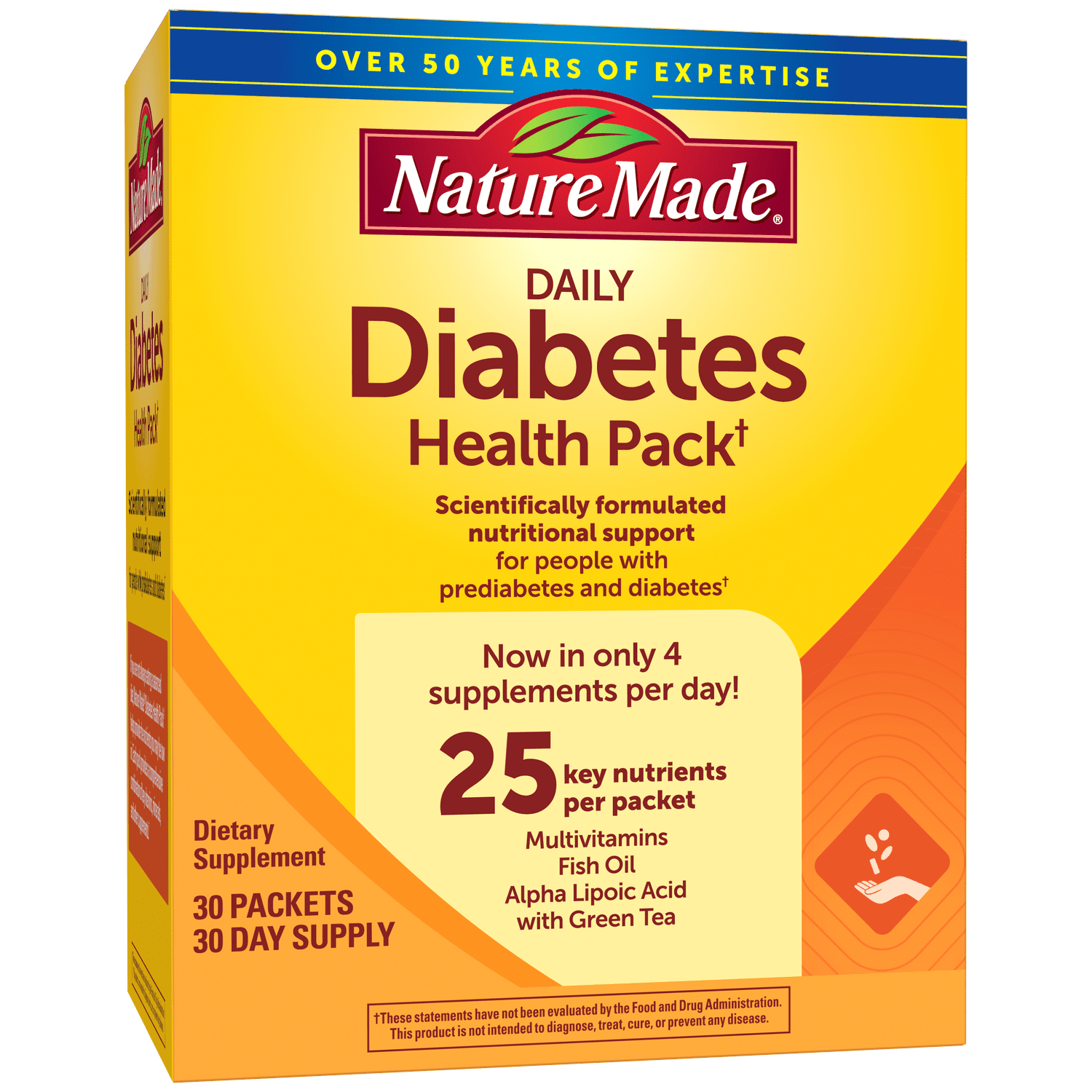 Nature Made Daily Diabetes Health Pack 30 Each (Pack of 3) - Walmart.com