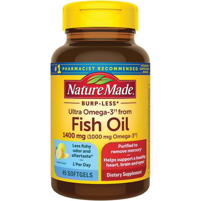 Nature Made Fish Oil Ultra Omega-3 Softgels - 45ct45.0ct - Walmart ...