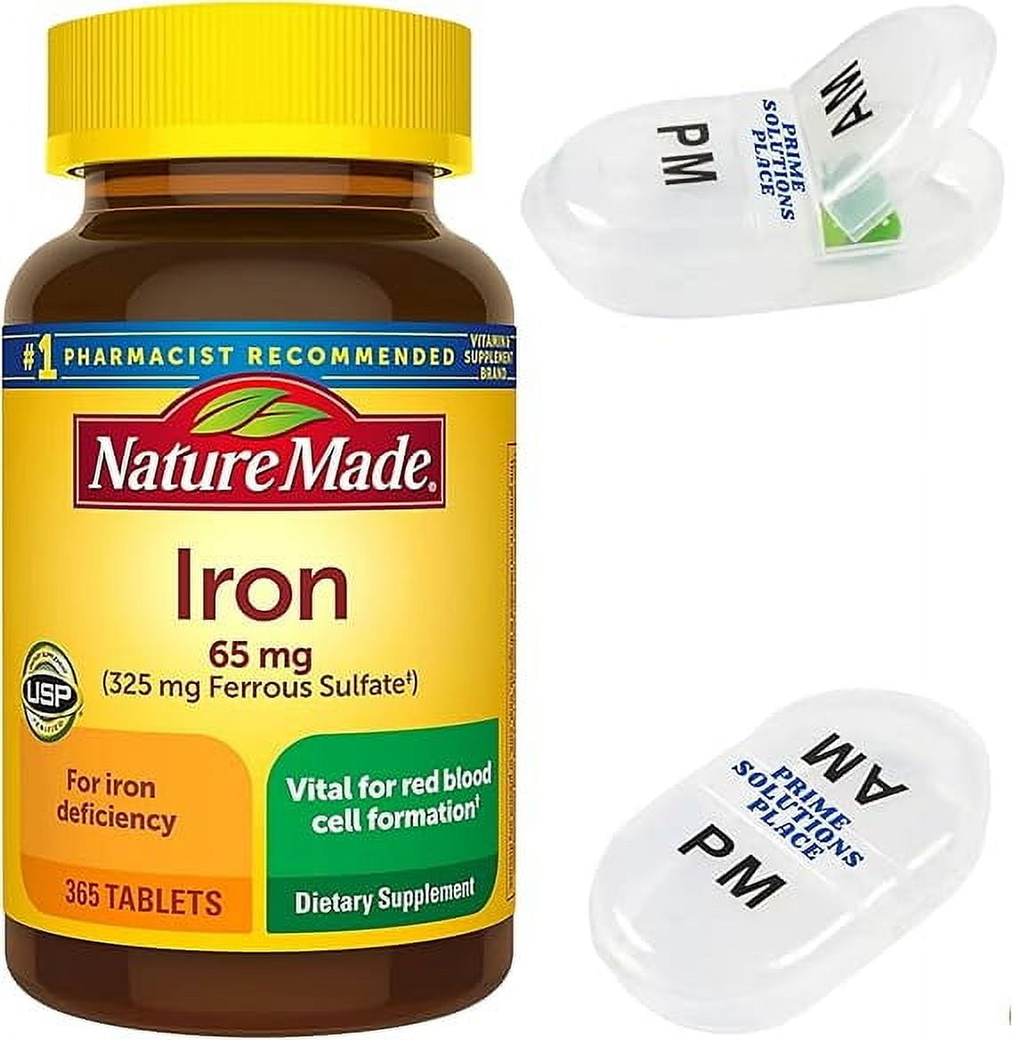 Nature Made Iron 65 mg - Essential for Red Blood Cell Formation, Iron ...