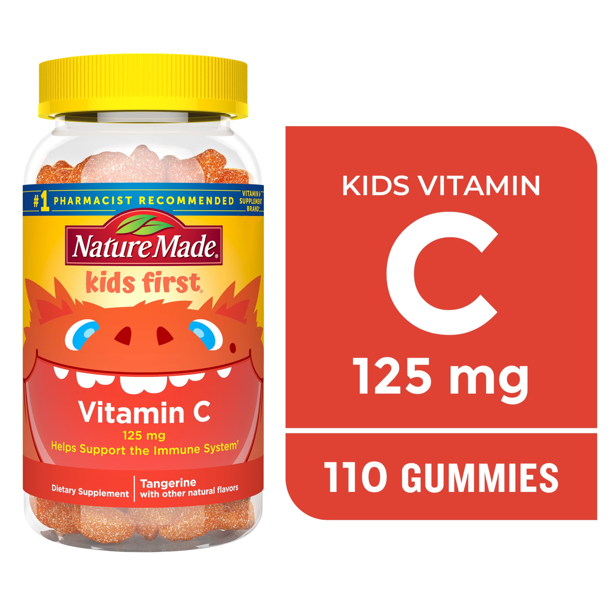 Nature Made Kids First Vitamin C Gummies, Dietary Supplement for Immune ...