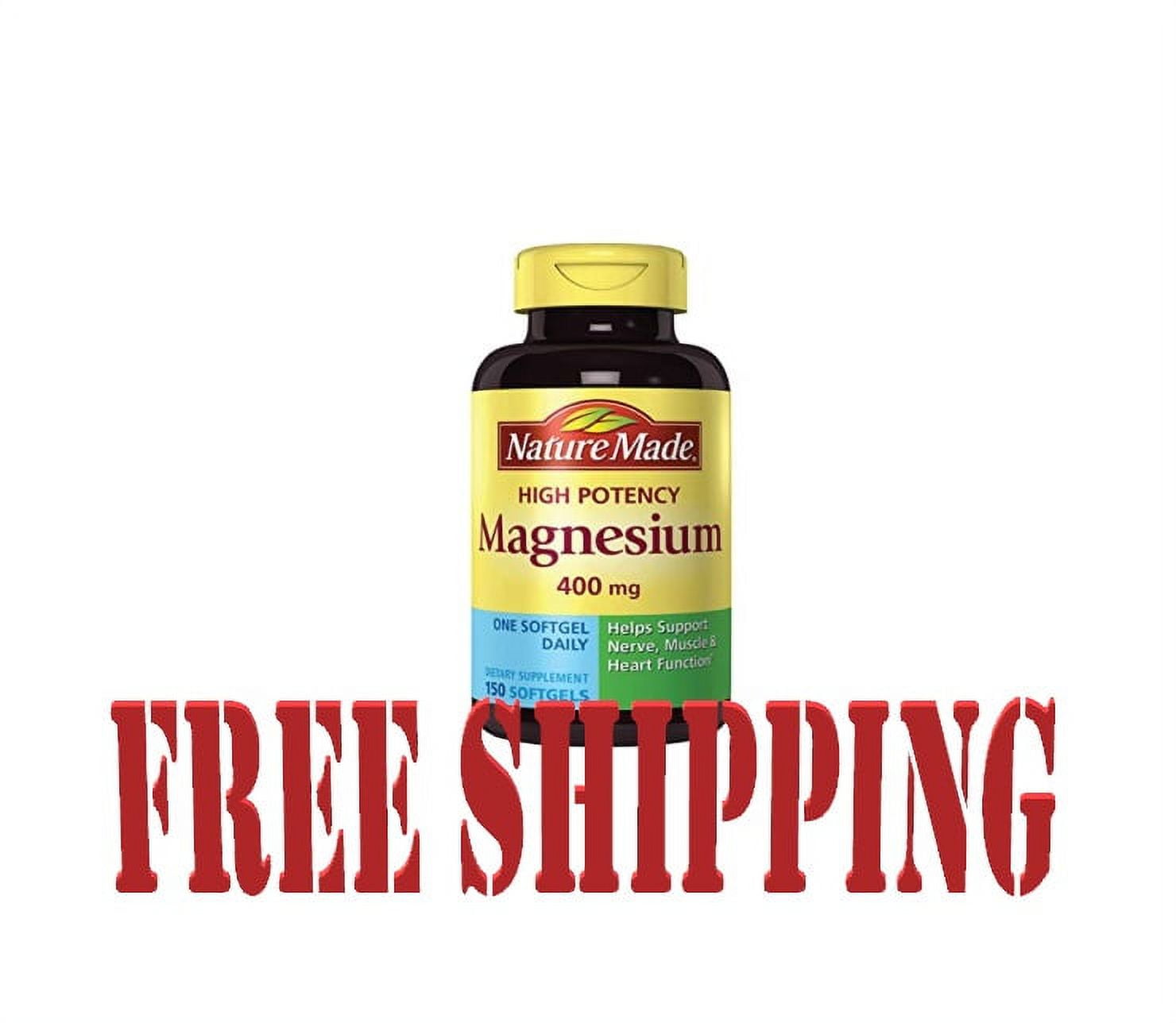 Nature Made Magnesium 400 mg., 150 Liquid Softgels - Walmart Business ...