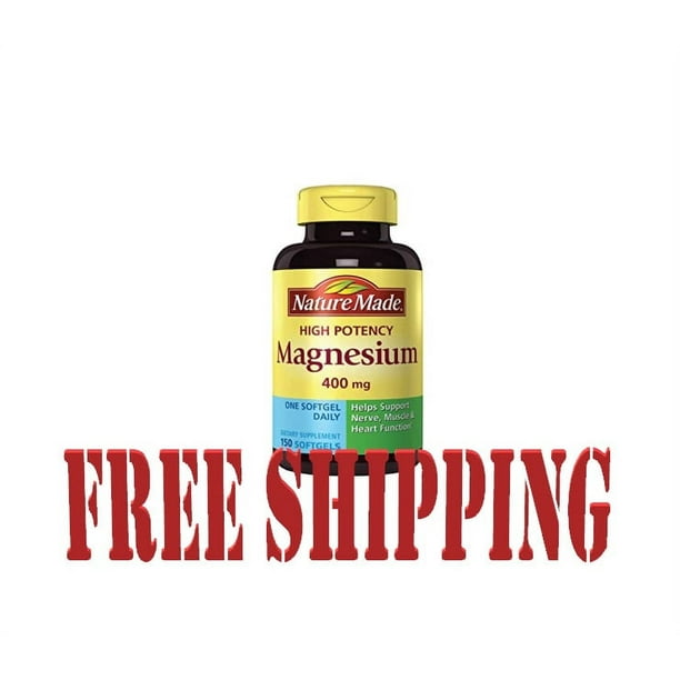 Nature Made Magnesium 400 mg., 150 Liquid Softgels - Walmart Business ...
