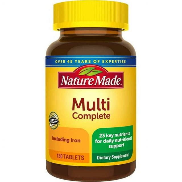 Nature Made Multi Complete Tablets 130 ea - Walmart.com