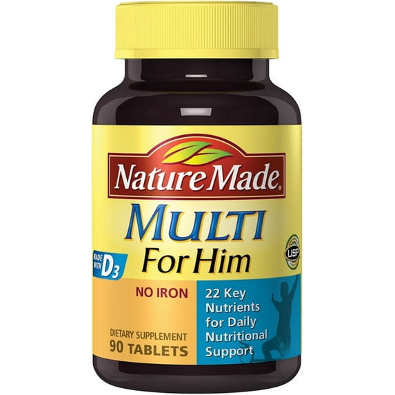 Nature Made Men's Complete Multivitamin, 90 Tablets - Walmart.com