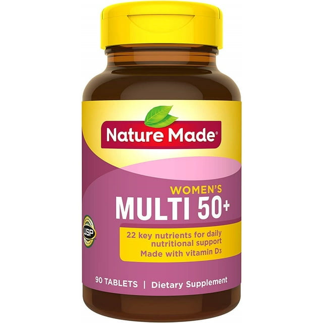Nature Made Women's Complete Daily Multivitamin 50+ Tablets, 90 ea ...