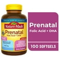 Nature Made Prenatal with Folic Acid + DHA Softgels, Prenatal Vitamin ...