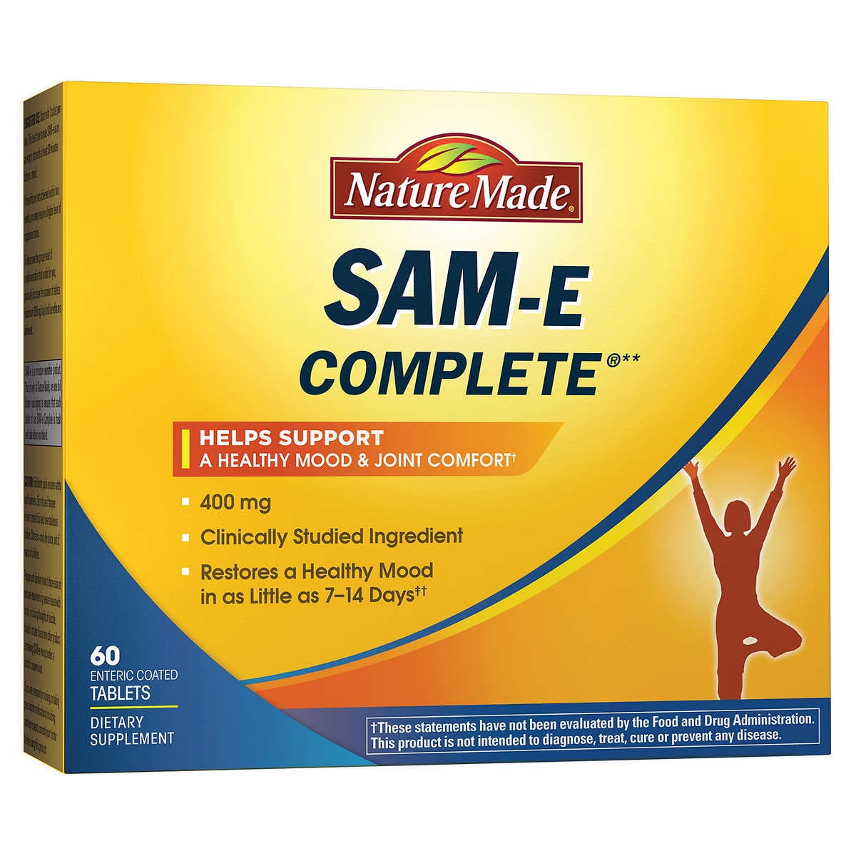 Nature Made SAM-E Complete 400 mg., 60 Tablets - Walmart.com