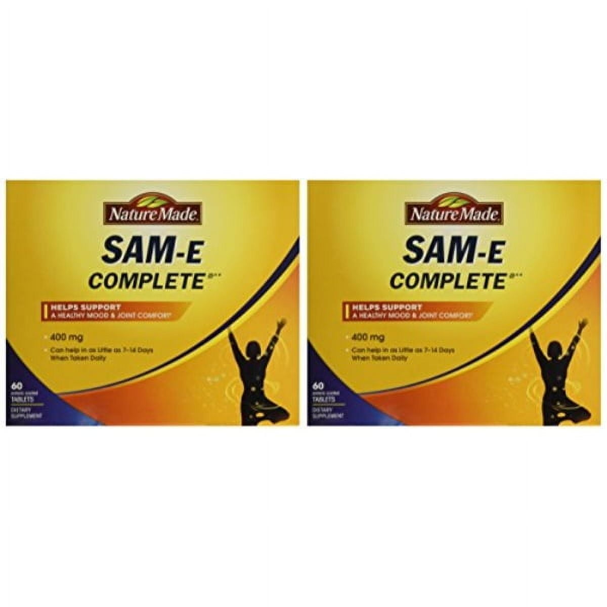 Nature Made SAM-e Complete 400 mg Mood Enhancer, Joint Health Support ...
