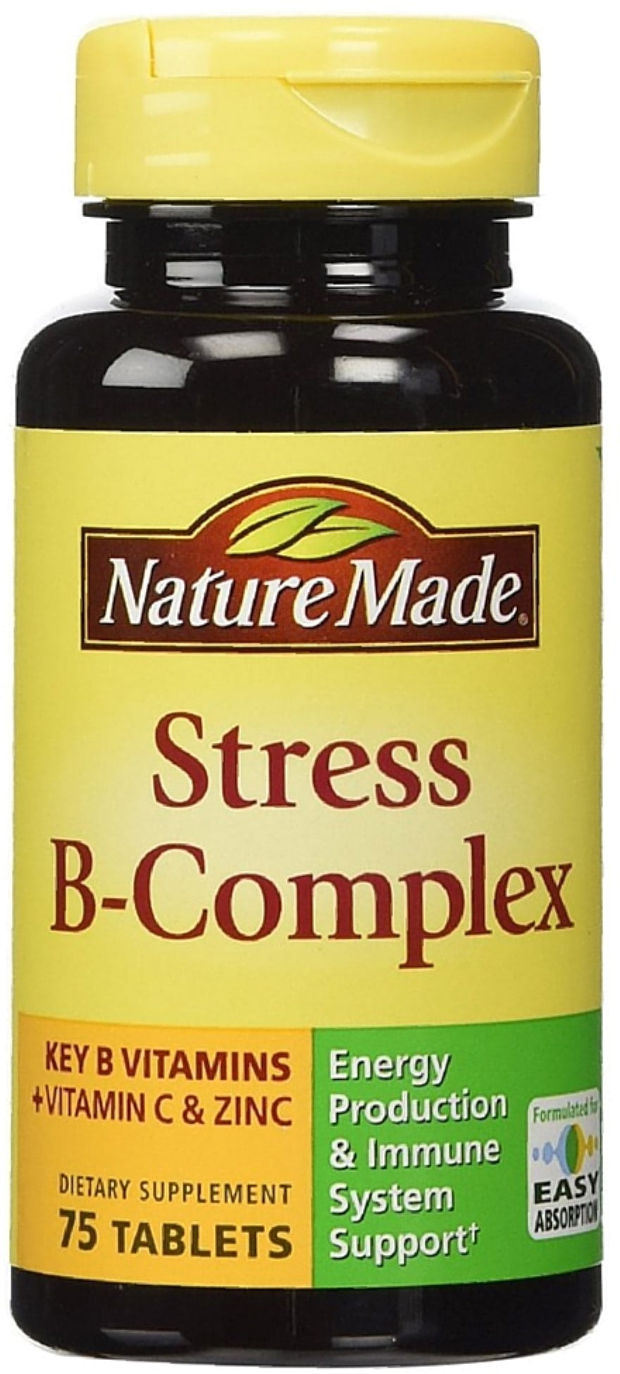 Nature Made Stress B-Complex with Vitamin C & Zinc Dietary Supplement ...