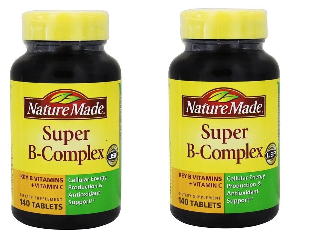 Nature Made Super B Complex Tablets, 140 Count-2 Pack - Walmart.com
