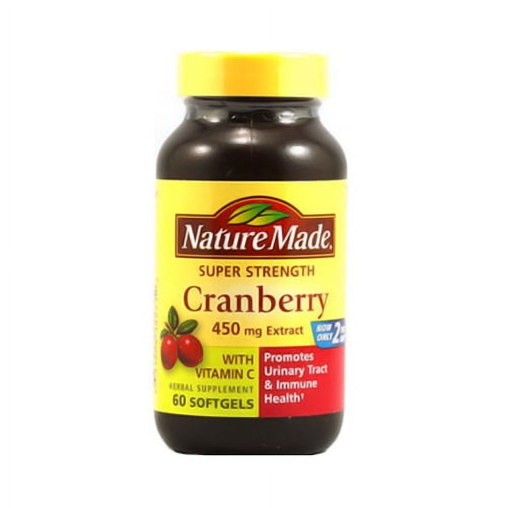 Nature Made Super Strength Cranberry Extract, 450 Mg Supplement ...