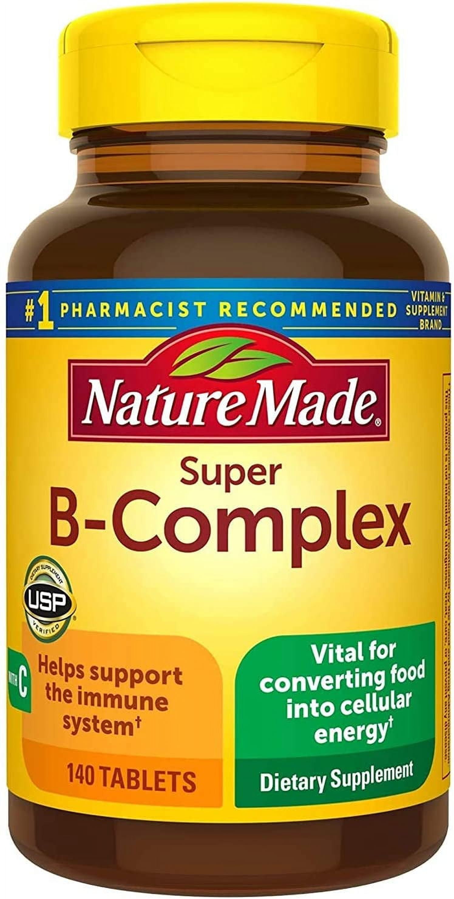 Super Vitamin B-Complex 140 Tabs - Walmart.com