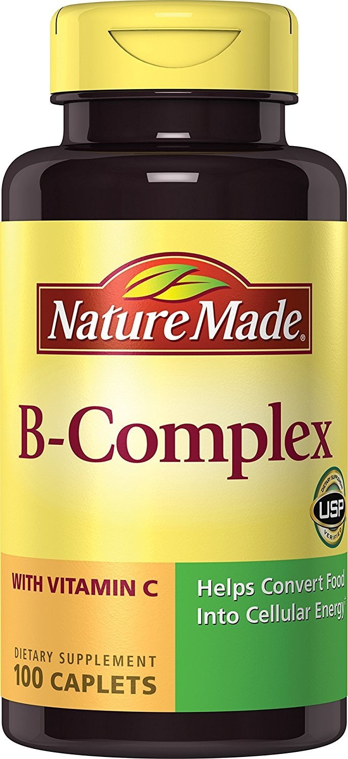 Nature Made B-Complex Vitamins For Cellular Energy, Nervous System & Heart Health, 100 ct ...