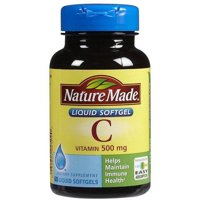 Nature Made Vitamin C 500 mg Softgels, 60 Count - Walmart.com