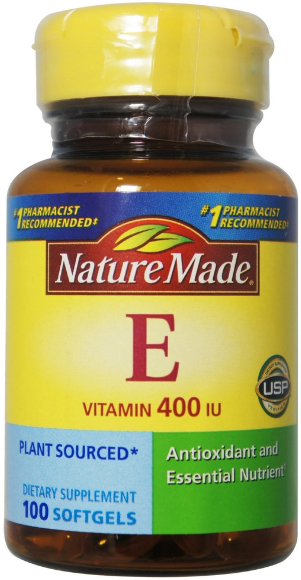 Nature Made Vitamin E 400 I.U. Softgels 100 ea (Pack of 2) - Walmart.com