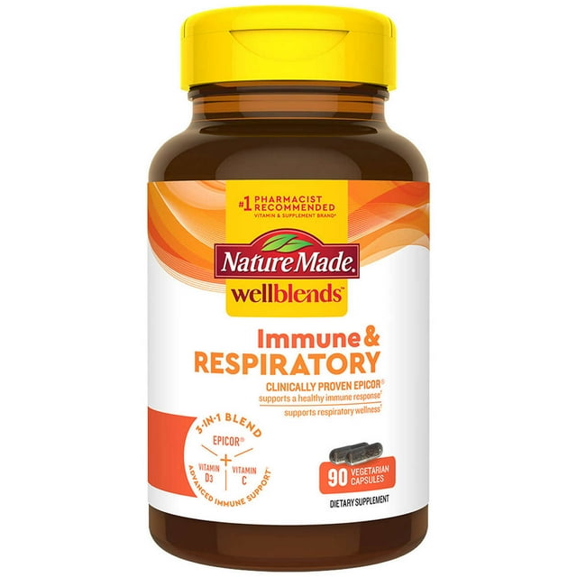 Nature Made Wellblends Immune & Respiratory, 90 Capsules - Walmart.com