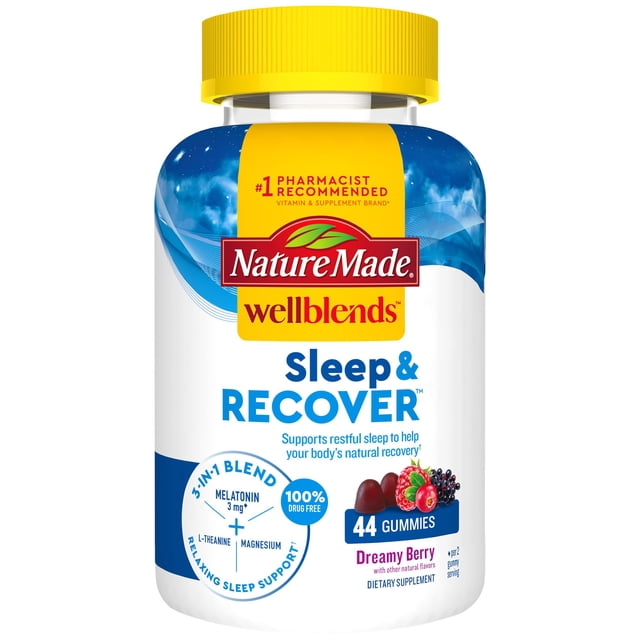 Nature Made Wellblends Sleep & Recover Gummies, Sleep Aid Supplement ...