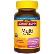 Nature Made Multivitamin with Iron, 130 Tablets, 23 Key Nutrients for ...