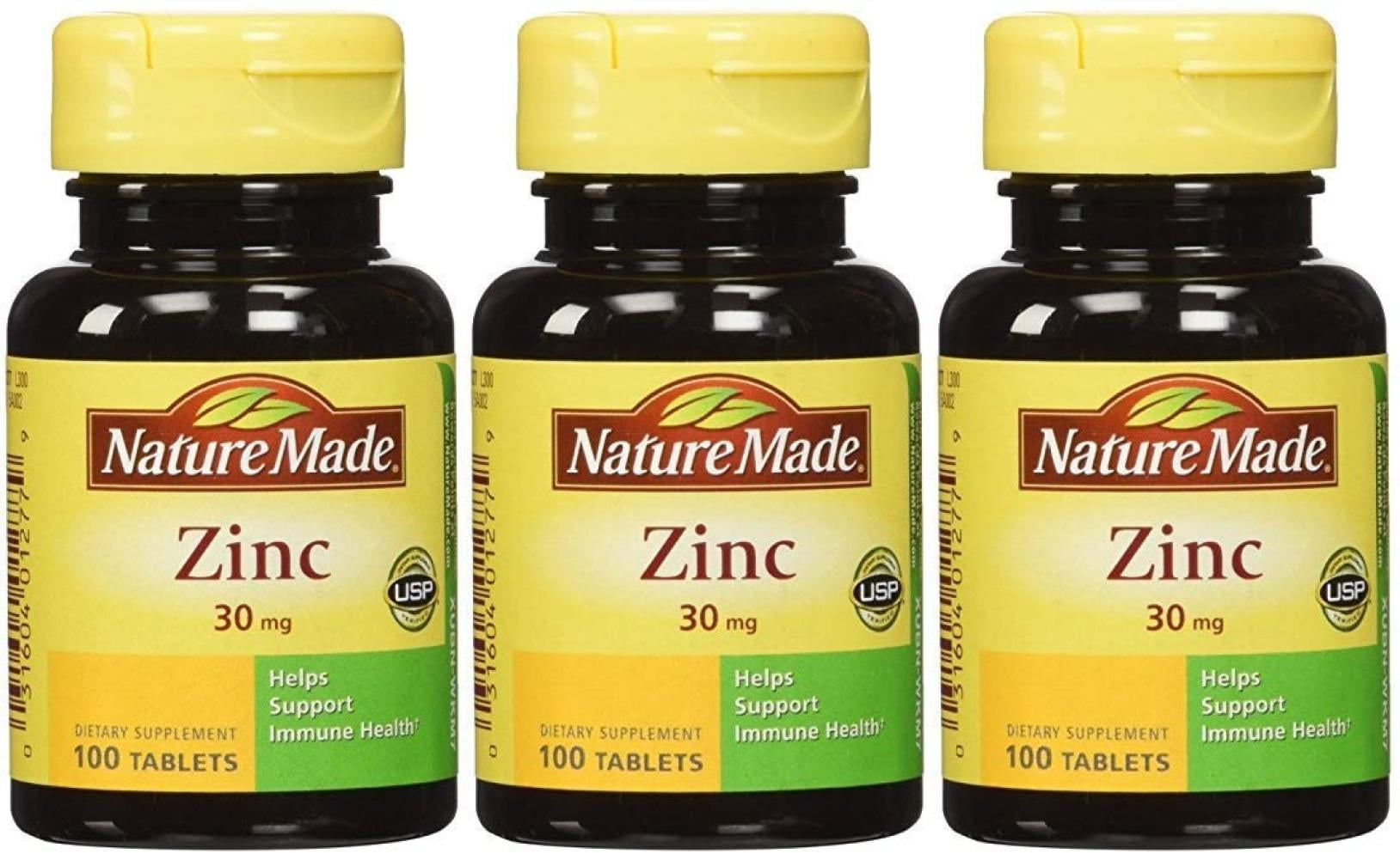 Nature Made Zinc 30 mg - Pack of 3 - Walmart.com