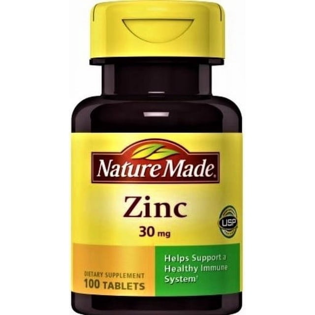 Nature Made Zinc 30 mg Tablets 100ct - Walmart Business Supplies