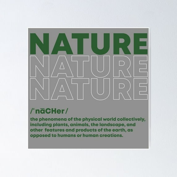 Nature Meaning Poster- Unframed Poster | Wall Art | Perfect For Home ...