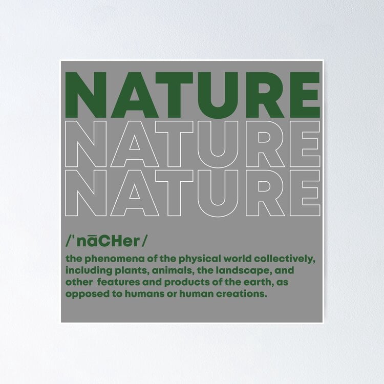 Nature Meaning Poster- Unframed Poster | Wall Art | Perfect For Home ...