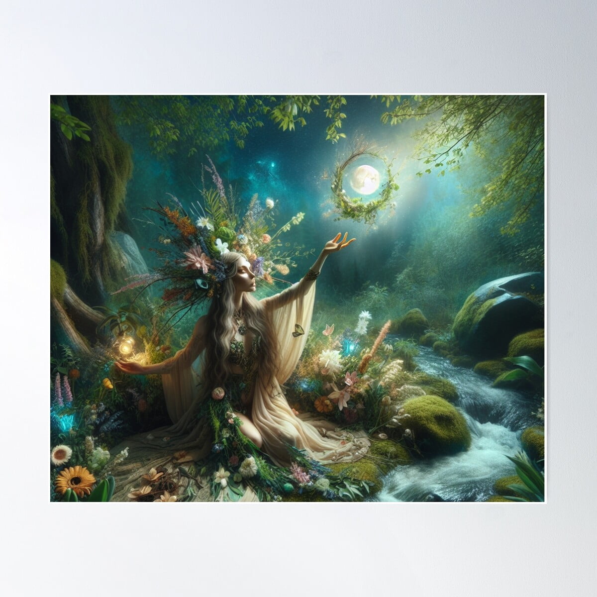 Nature Mother Earth Gaia Poster Wall Art, Modern Wall Decor For Living ...