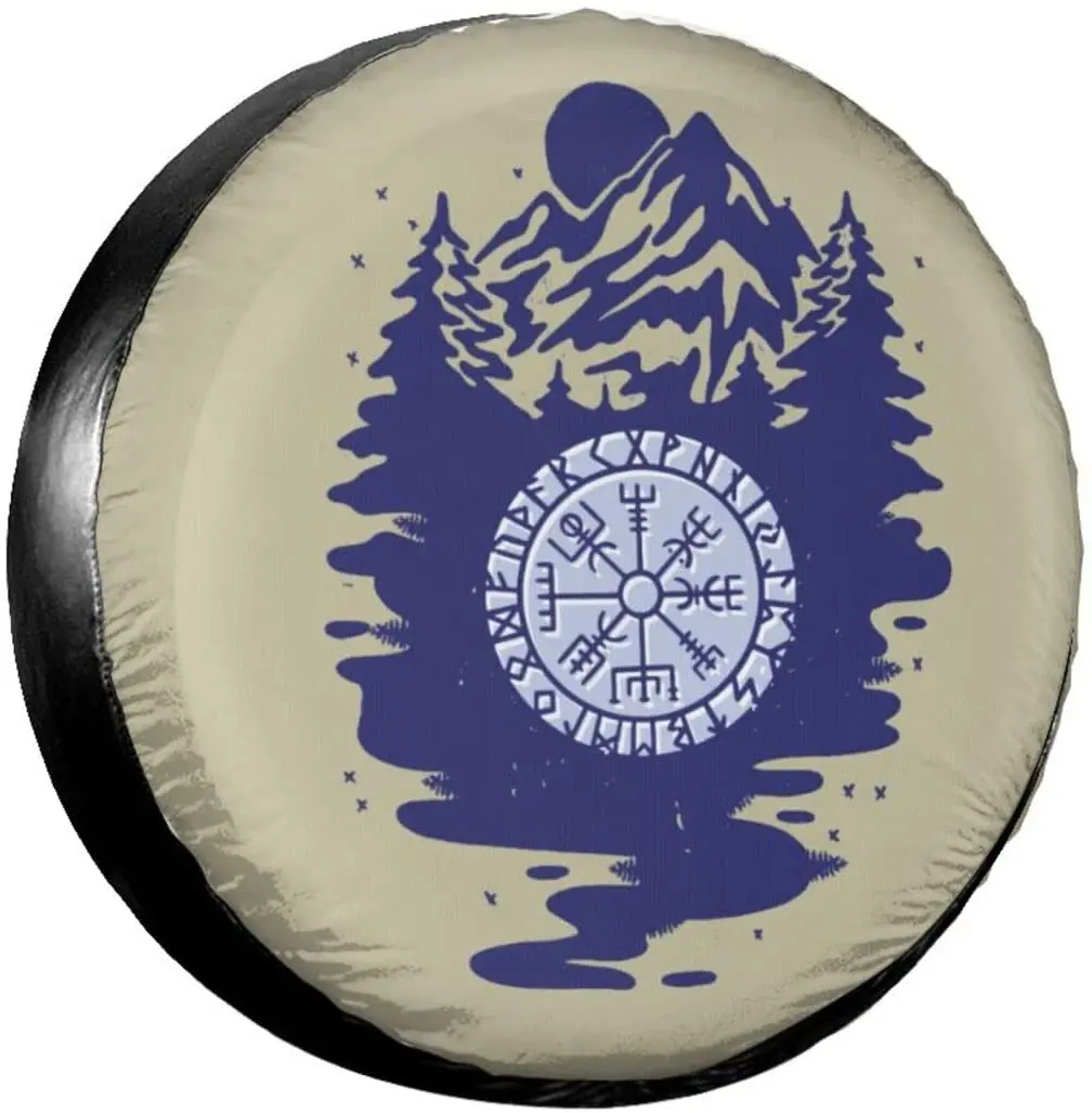 Nature Mountain Compass Spare Tire Cover Weatherproof Wheel Protectors ...