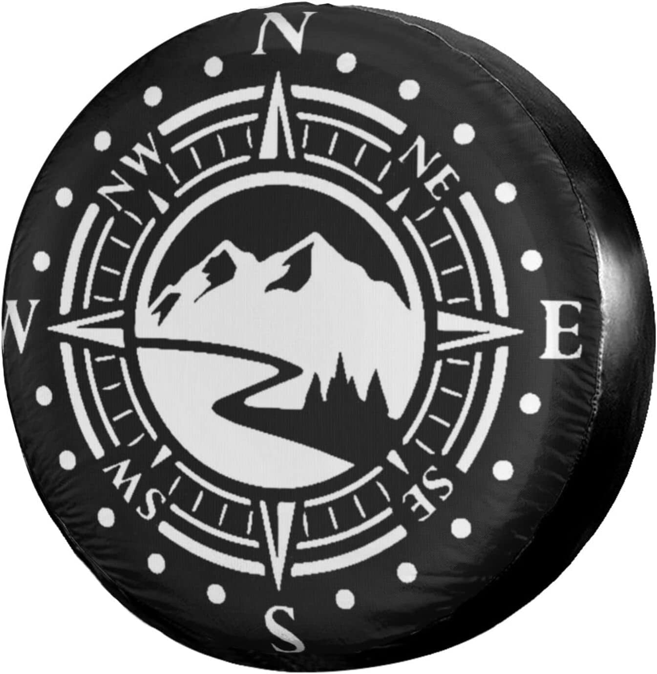 Nature Mountain Spare Tire Cover Compass Tire Covers Camping Waterproof ...